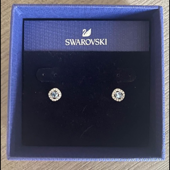Swarovski | Jewelry | Swarovski Angelic Set In Blue | Poshmark